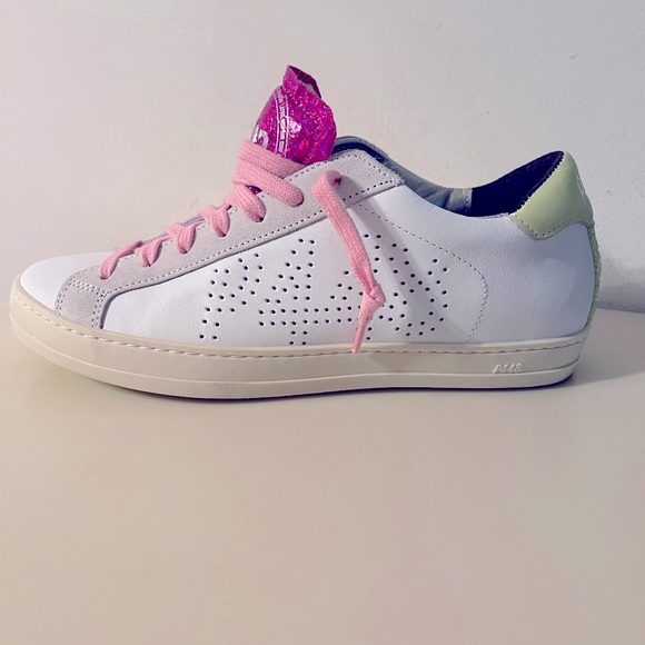 P448 | Shoes | New P448 John Dogma Neon Low Top Sneakers Sz 37 Sz 7 7 2 ...